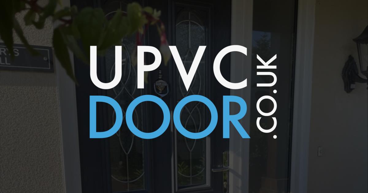 Fully Fitted Vertical Glass uPVC Front Doors Montrose Style